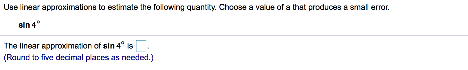 Solved Use linear approximations to estimate the following | Chegg.com