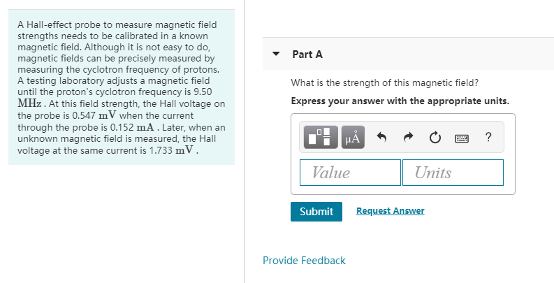 Solved Part A A Hall-effect probe to measure magnetic field | Chegg.com