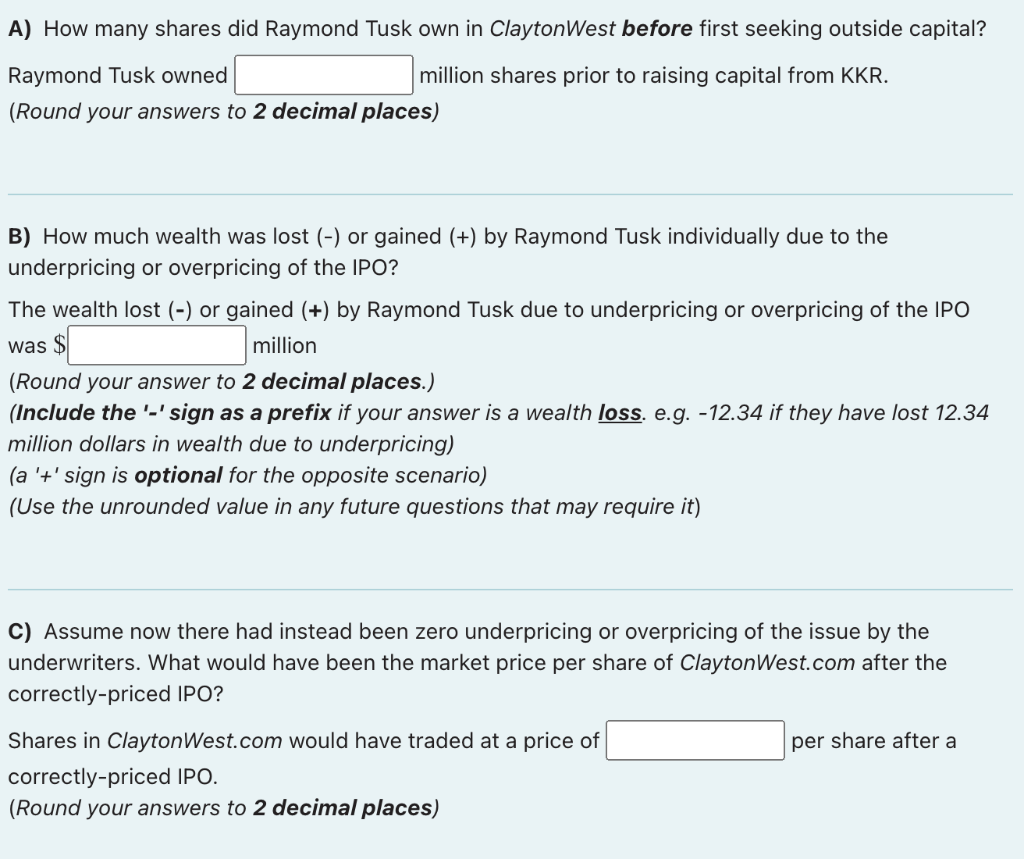 Raymond Tusk is a former private equity analyst | Chegg.com