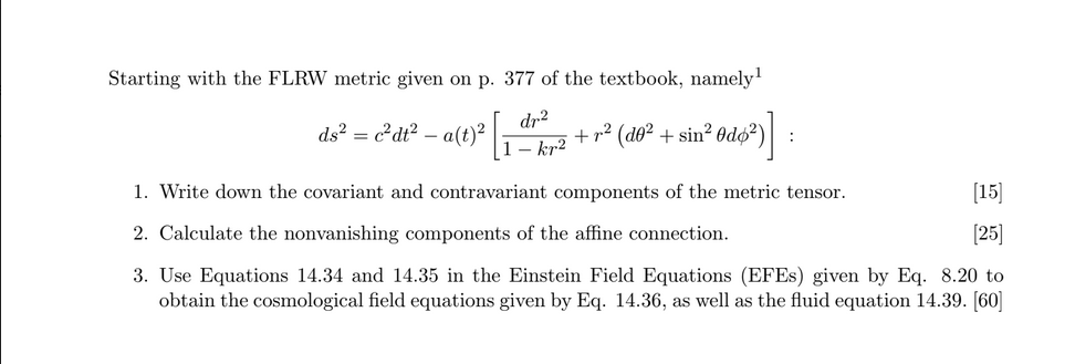 Solved where T=Tμμ. In order to solve these equations, we | Chegg.com