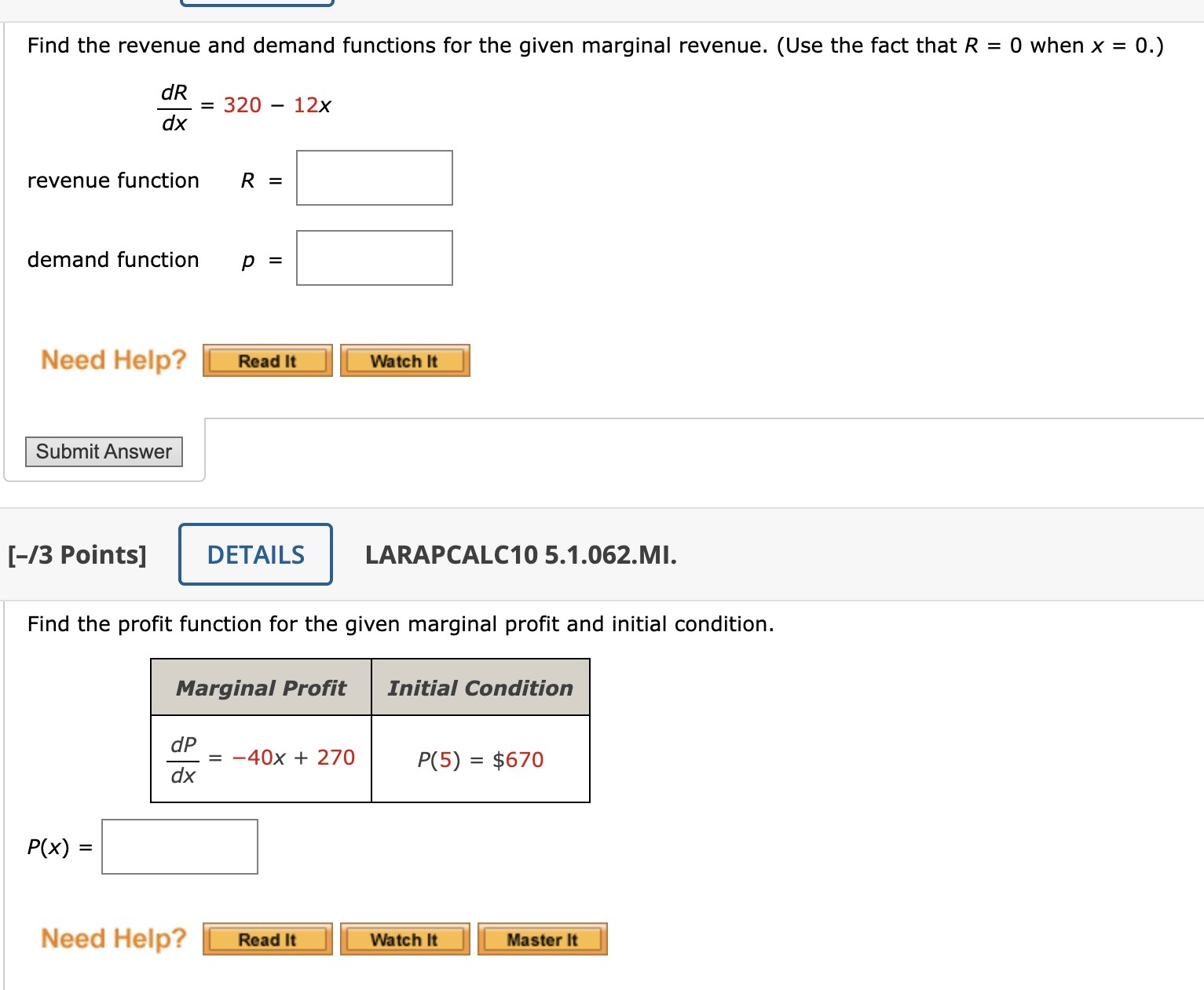 Solved Find the revenue and demand functions for the given | Chegg.com