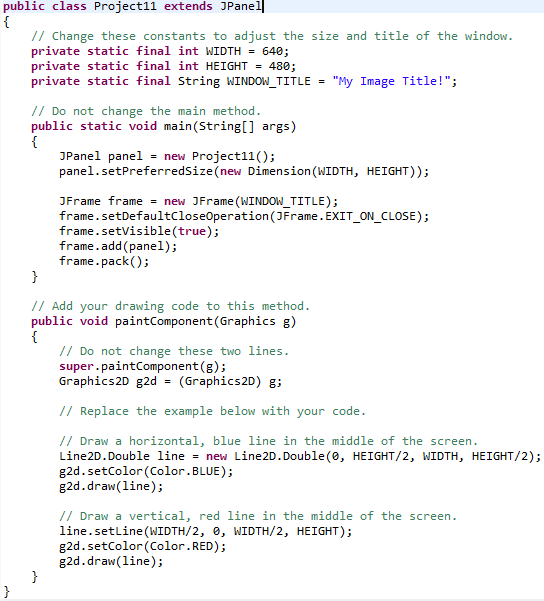 Solved Dbjectives: Write a program that creates an image and | Chegg.com