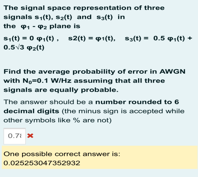 Solved The signal space representation of three signals | Chegg.com