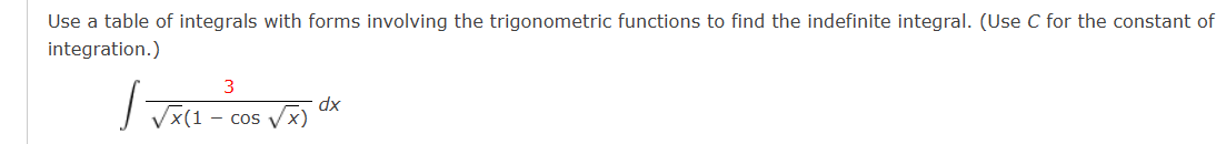 Solved Use a table of integrals with forms involving the | Chegg.com