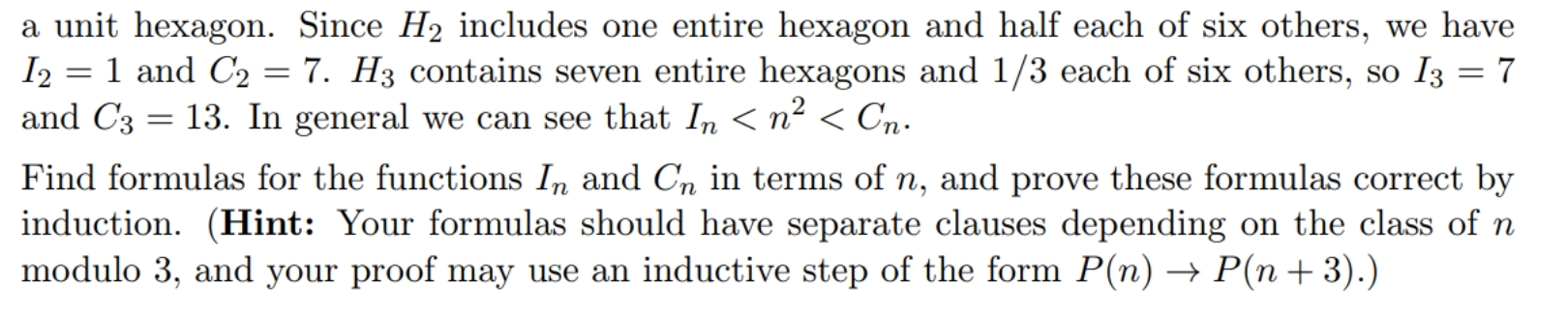 Solved A hex grid is a natural tiling of two-dimensional | Chegg.com