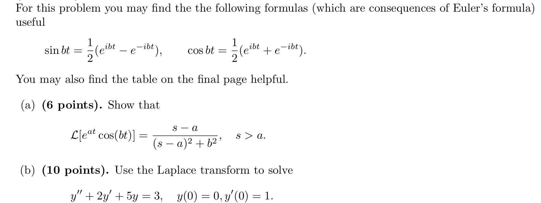 Solved For this problem you may find the the following | Chegg.com