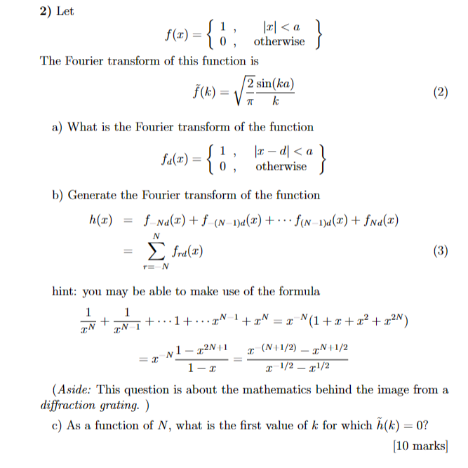 Solved 2) Let f(x)={1,0,∣x∣ | Chegg.com