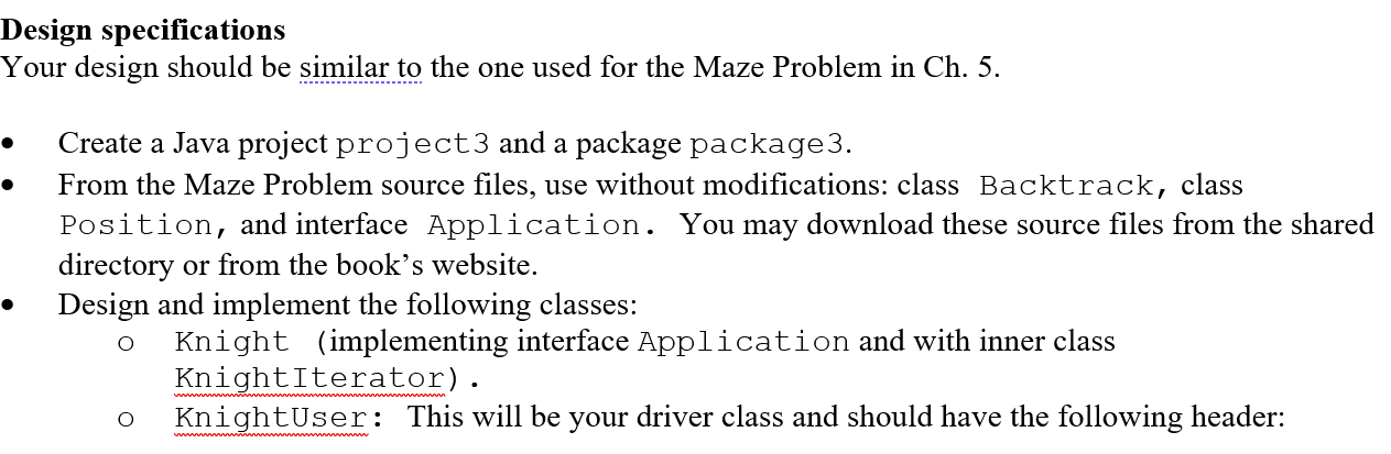 Design specifications Your design should be similar | Chegg.com