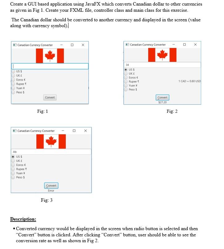 Solved Create a GUI based application using JavaFX which | Chegg.com