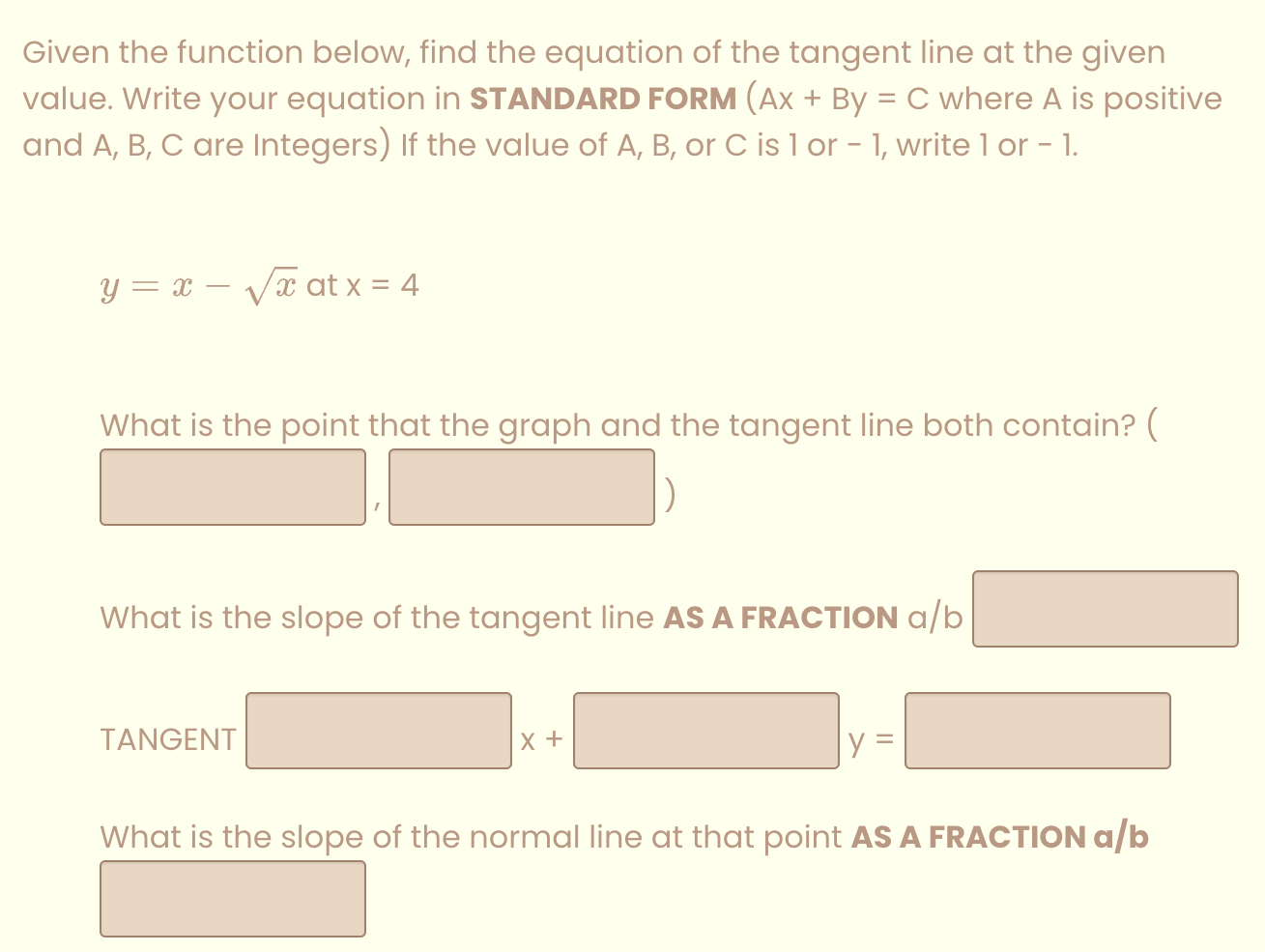 Solved by an EXPERT Given the function below, find the equation of the | Chegg.com