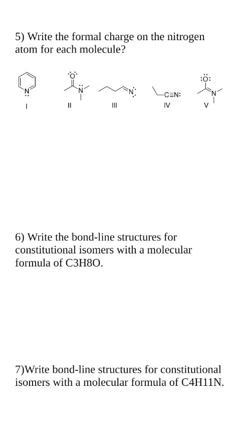 C3h8o Isomers Line Structures