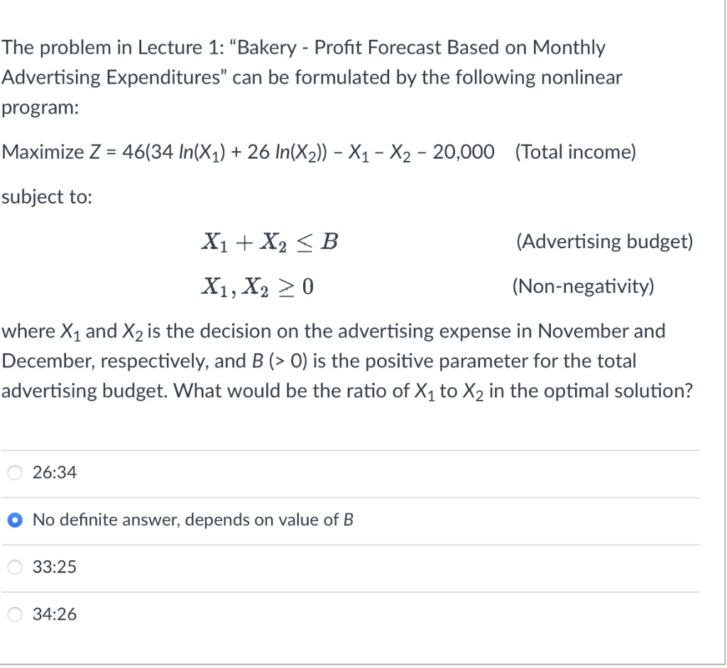 The Problem In Lecture 1 Bakery Profit Forecast