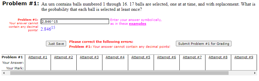Solved Problem #1: An urn contains balls numbered 1 through | Chegg.com