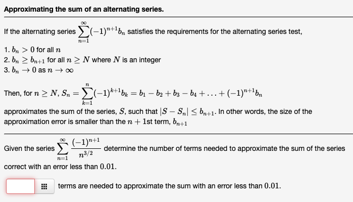 Solved Approximating The Sum Of An Alternating Series If 5975
