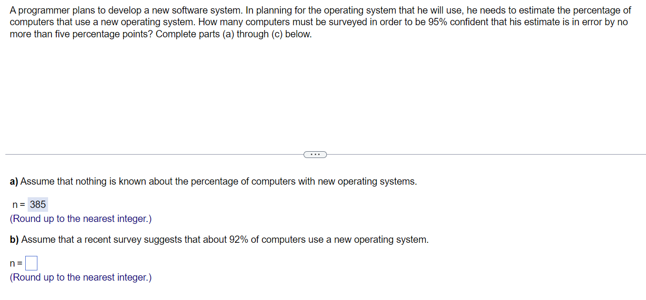 Solved A programmer plans to develop a new software system. | Chegg.com