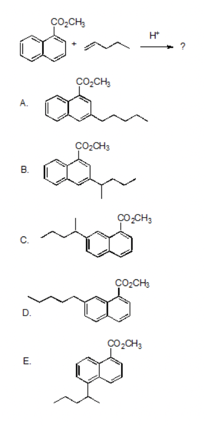 Solved CO2CH3 H ÇO2CH3 A. CO2CH3 B. con COCH3 C. CO2CH3 D. | Chegg.com