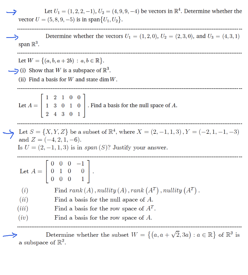 Solved → Let U1 = (1, 2, 2, -1), U2 = (4,9,9,-4) be vectors | Chegg.com