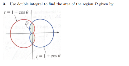 Solved 3. ﻿Use double integral to find the area of the | Chegg.com