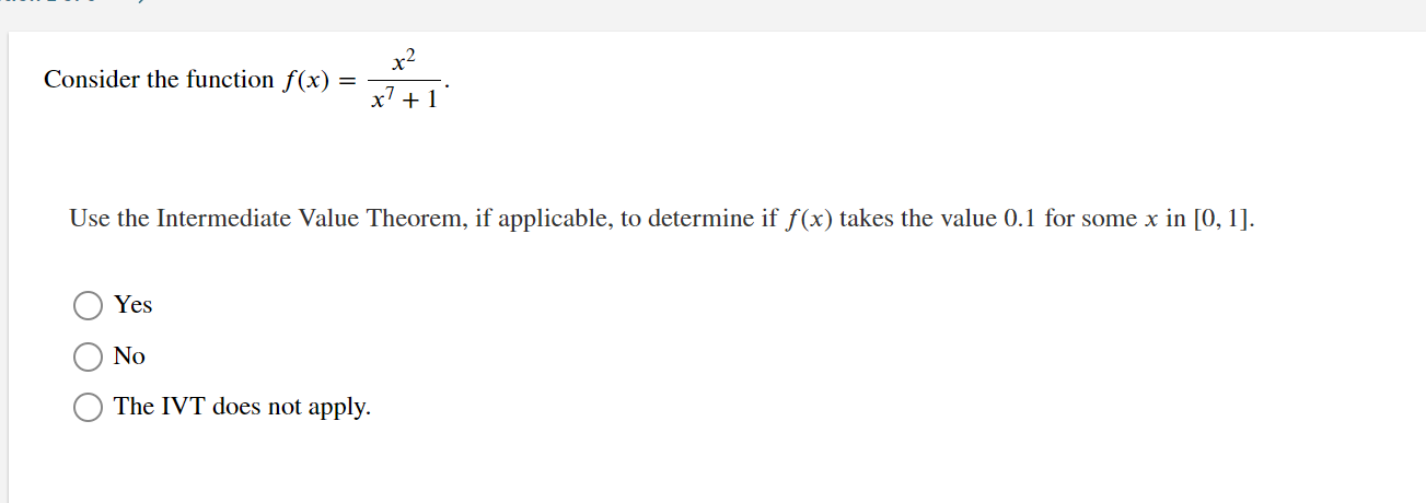 Solved Consider the function f(x)=x7+1x2. Use the | Chegg.com
