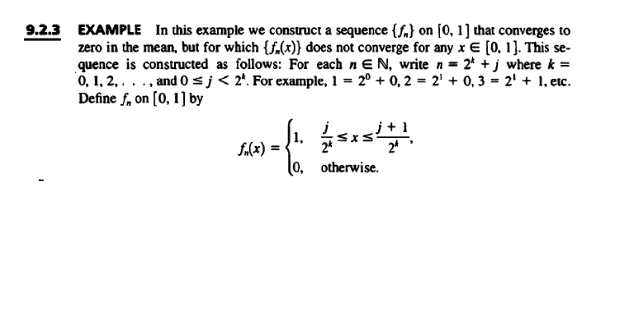 Solved EXAMPLE In this example we construct a sequence {fn} | Chegg.com