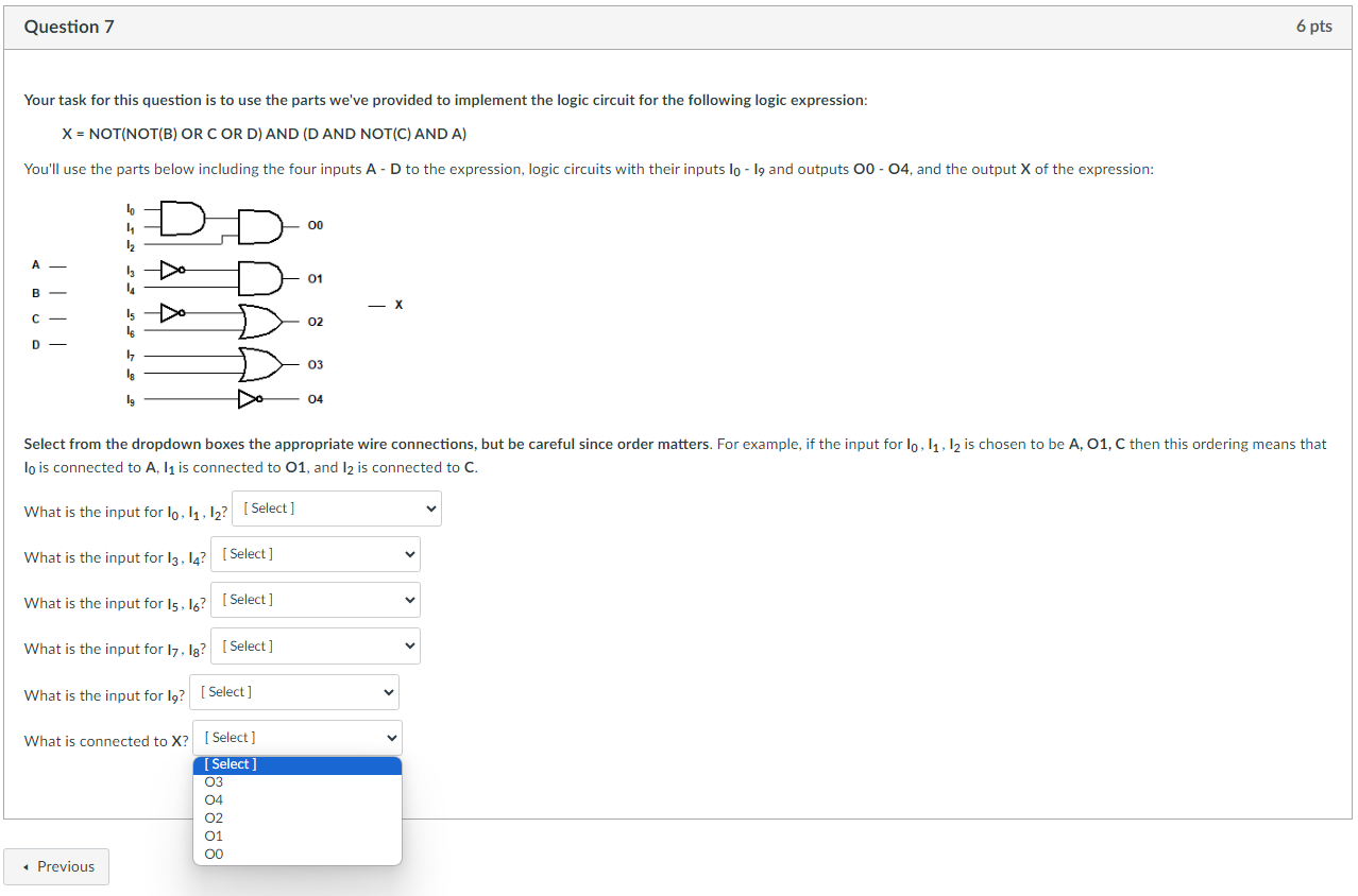 Solved Your task for this question is to use the parts we've | Chegg.com