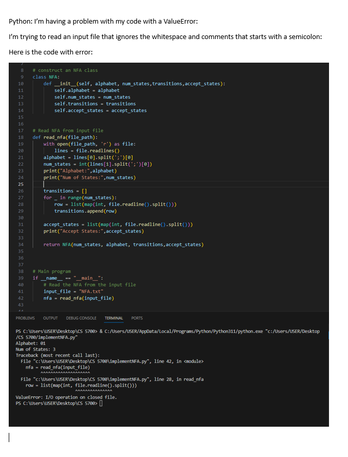 Solved I'm trying to read an input file that ignores the | Chegg.com