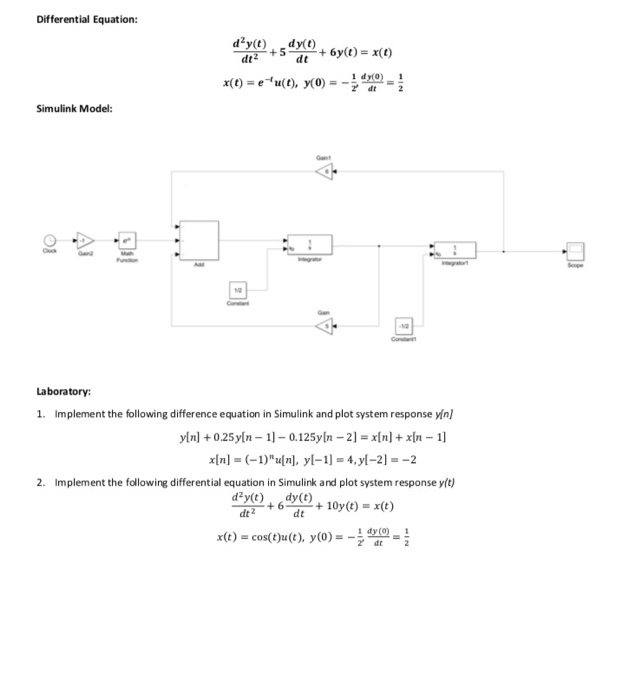 Solved Lab 6-Difference and Differential Equations in | Chegg.com
