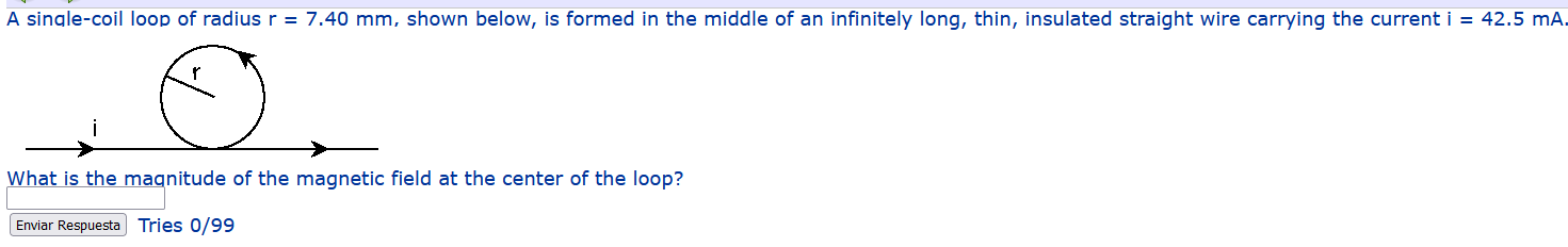 Solved A single-coil loop of radius r = 7.40 mm, shown | Chegg.com
