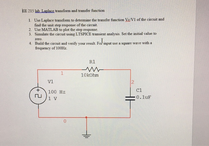 Solved Use Laplace transform to determine the transfer | Chegg.com