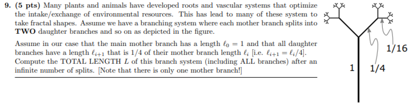 Solved y 9. (5 pts) Many plants and animals have developed | Chegg.com