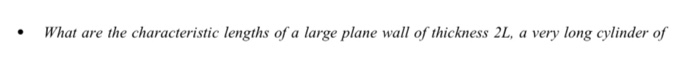 Solved What are the characteristic lengths of a large plane | Chegg.com
