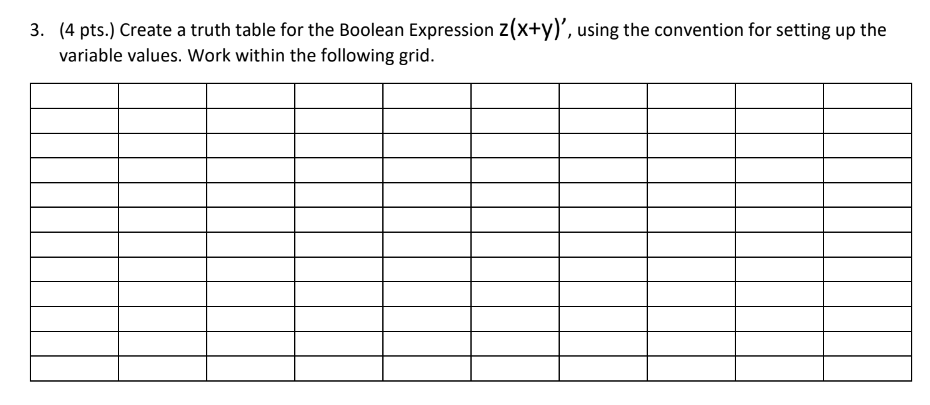 Solved 1. (4 pts.) Determine the expression for each of the | Chegg.com