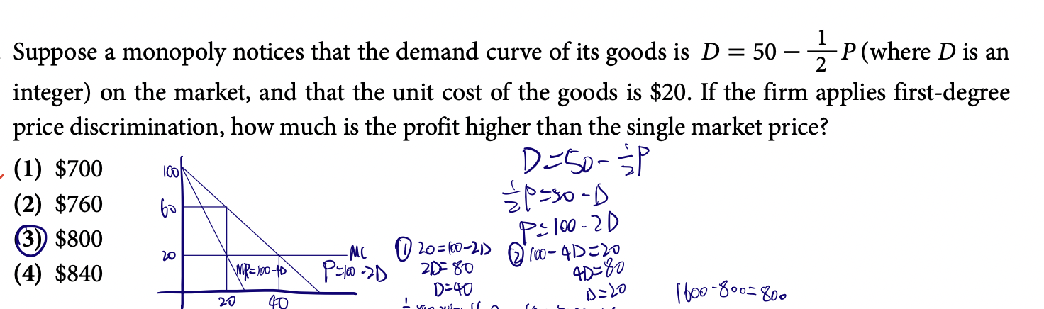 Solved Suppose a monopoly notices that the demand curve of | Chegg.com