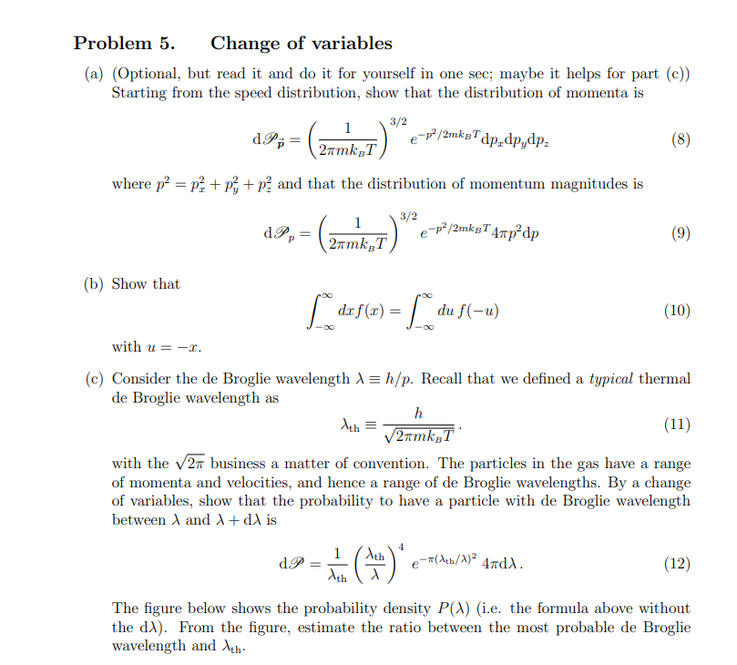 Solved Problem 5. Change of variables (a) (Optional, but | Chegg.com