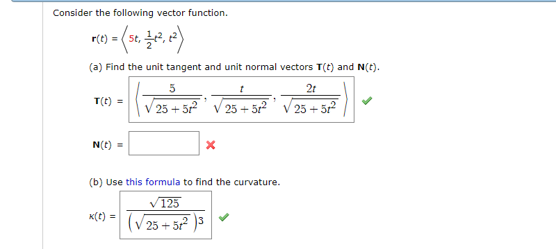 Solved Consider the following vector function. (a) Find the | Chegg.com