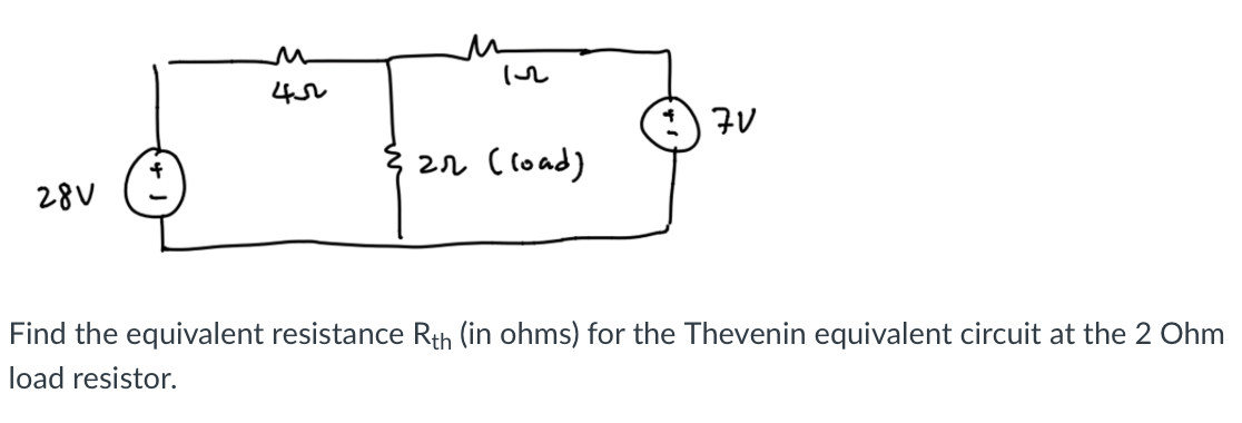 Solved Find the equivalent resistance Rth (in ohms) ﻿for | Chegg.com