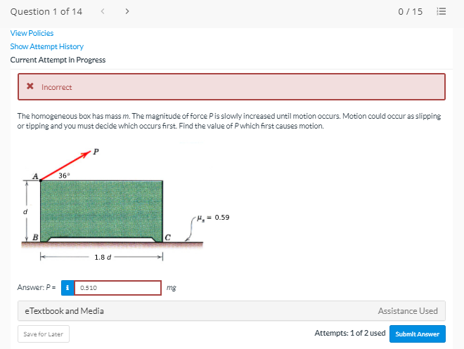 Solved Question 1 of 14 0 / 15 View Policies Show Attempt | Chegg.com