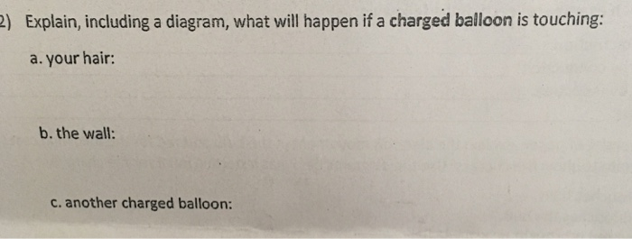 Solved 2) Explain, including a diagram, what will happen if | Chegg.com Solved 2) Explain, including a diagram, what will happen if | Chegg.com