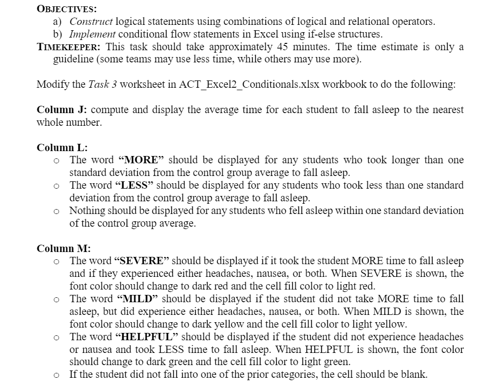 Solved OBJECTIVES: a) Construct logical statements using | Chegg.com