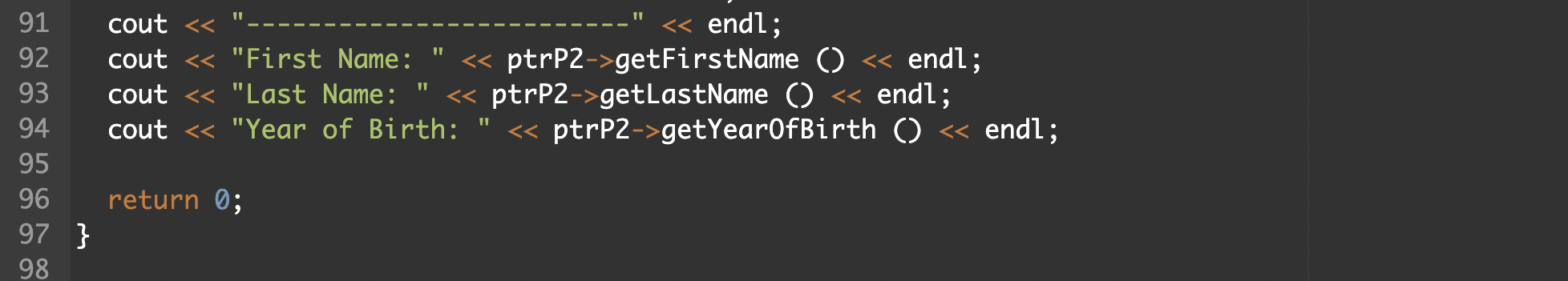 Solved Cout ≪ Enter Details Of Person1 N≪ Endl Cout ≪
