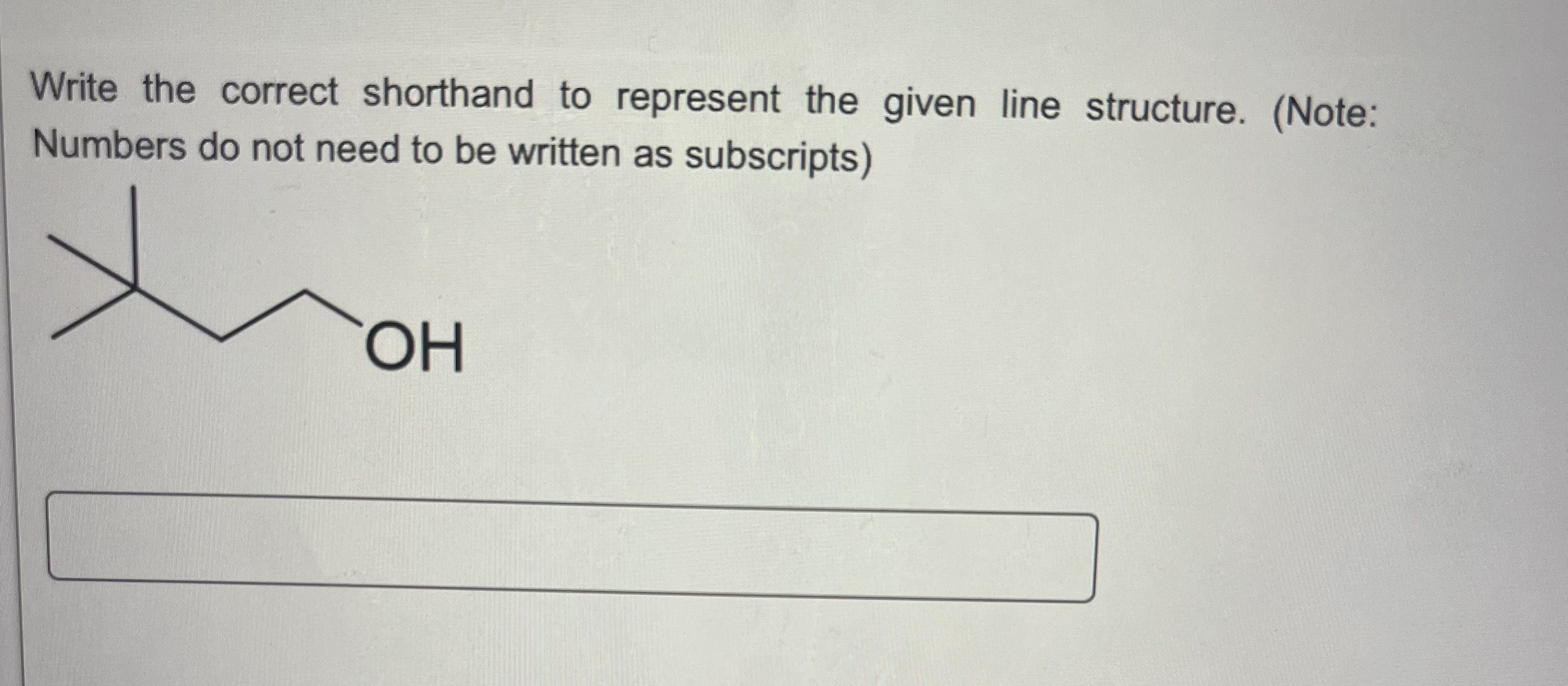 Solved Write the correct shorthand to represent the given | Chegg.com