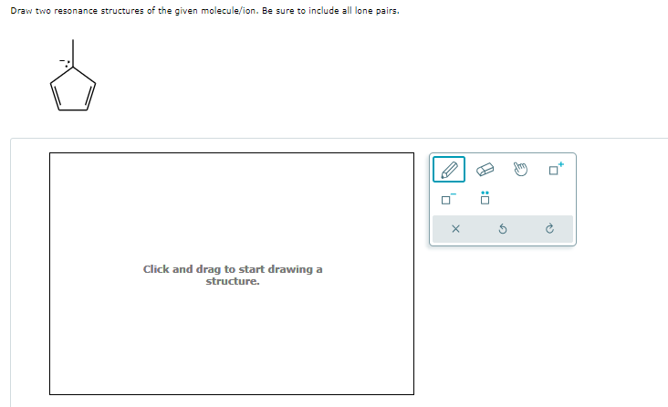 Solved Draw two resonance structures of the given | Chegg.com