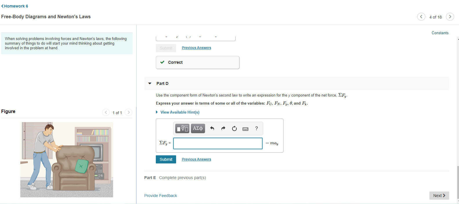 Solved Constants When solving problems involving forces and | Chegg.com