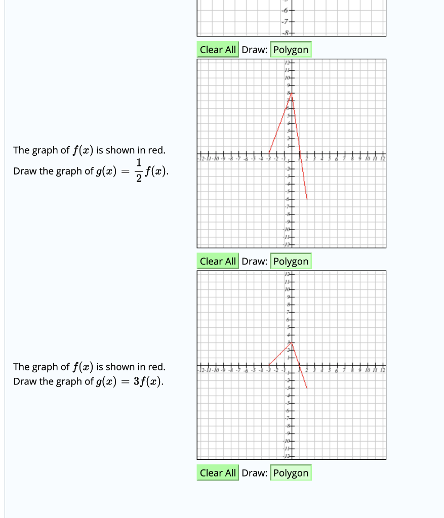 Solved To draw the graphs below, click the point at one end, | Chegg.com