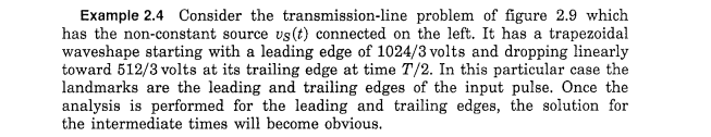 Solved Example 2.4 Consider the transmission-line problem of | Chegg.com