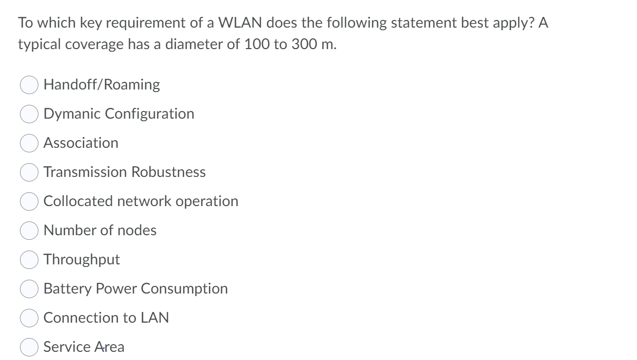 Solved In 802.11 the Distributed Coordination Function has 3 | Chegg.com