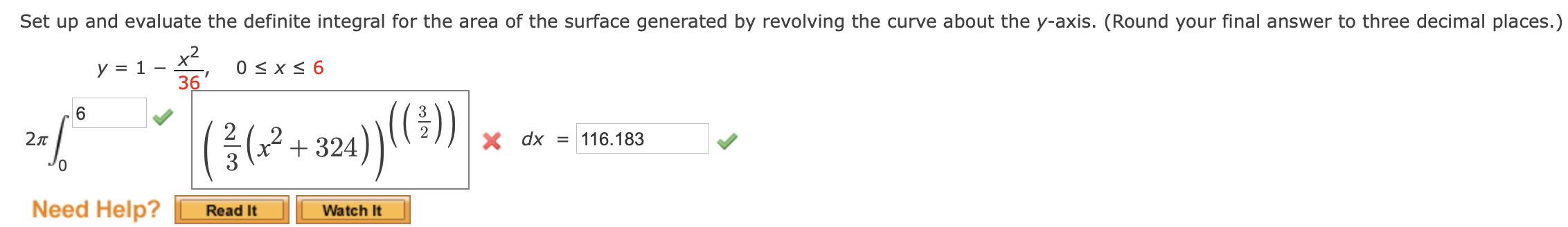Solved Set up and evaluate the definite integral for the | Chegg.com