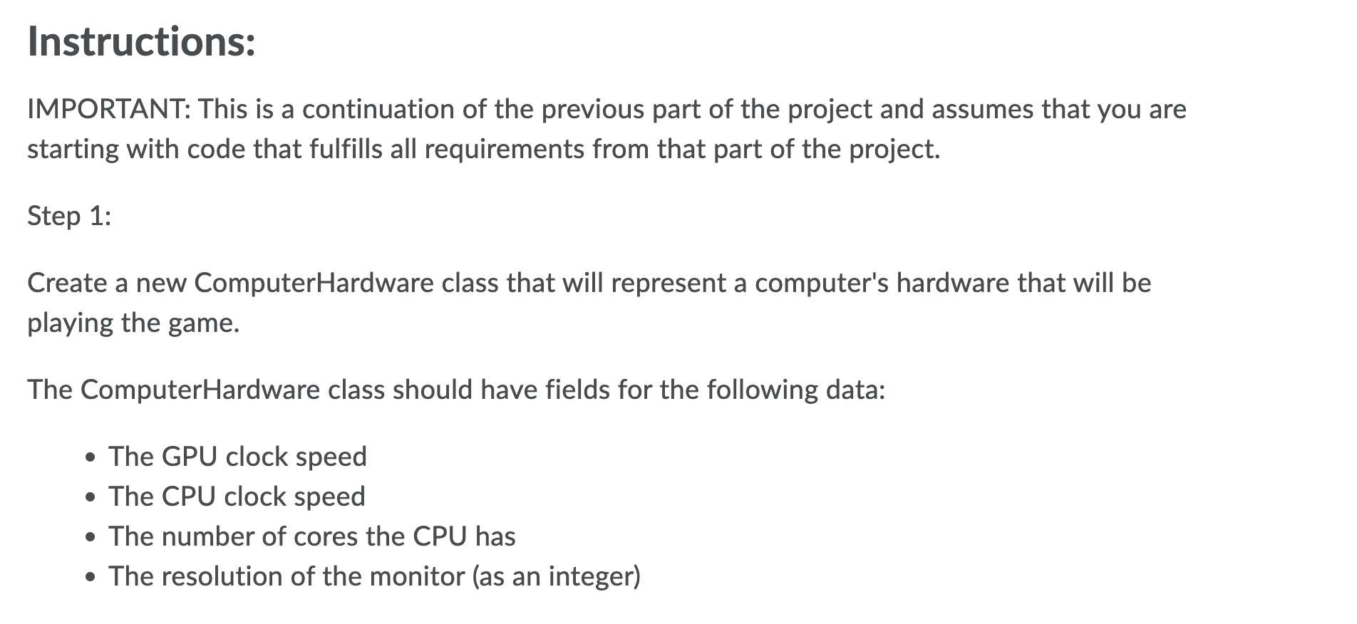 Solved Instructions Important This Is A Continuation Of 