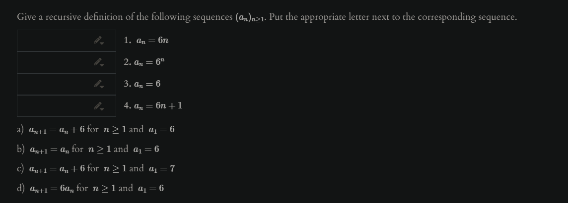 Solved Give a recursive definition of the following | Chegg.com