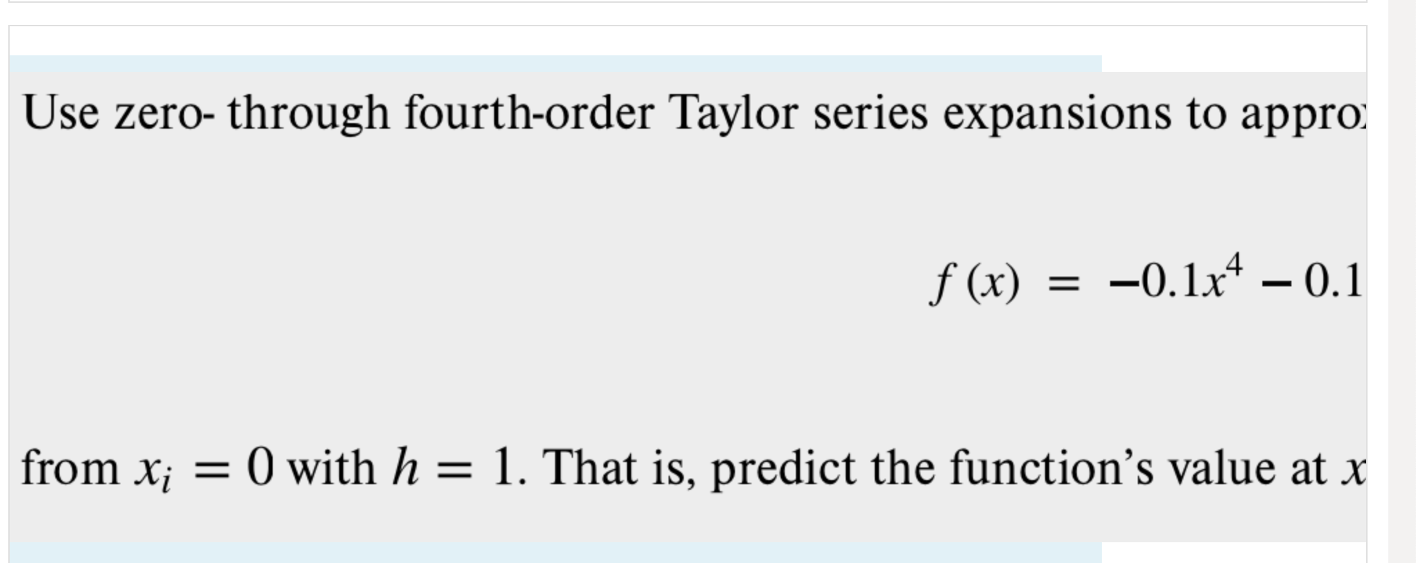 Use zero- through fourth-order Taylor series | Chegg.com